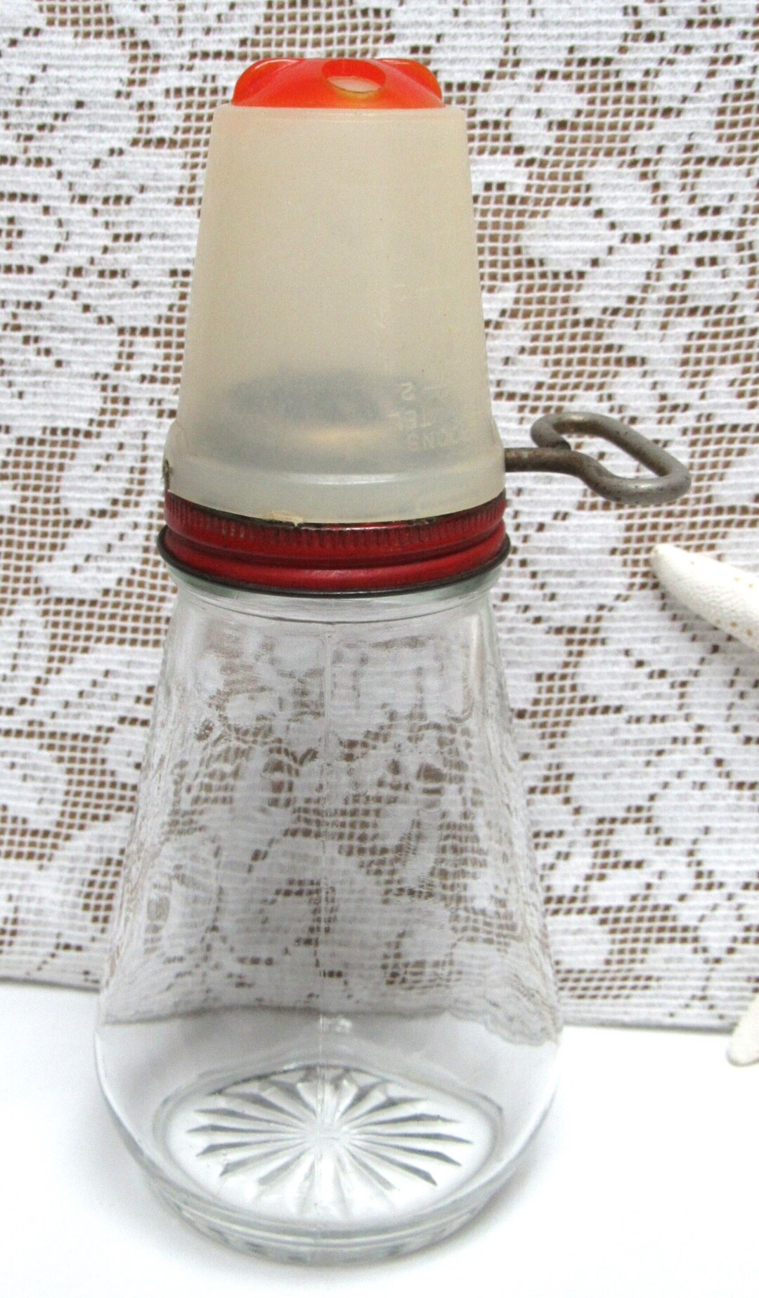 Vintage Federal Housewares NUT CHOPPER Glass Bottom Plastic Top With ...
