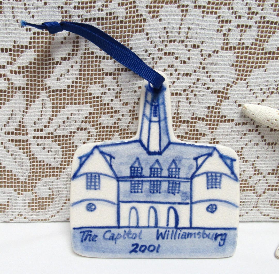 Rocky Marsh Pottery COLONIAL WILLIAMSBURG Virginia 2001 Ornament Wall ...