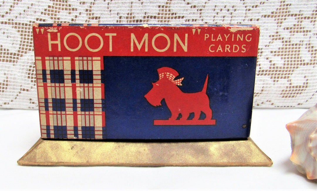 Rare HOOT MON Playing Card Set in Box Russell Playing Card Company 1928 ...
