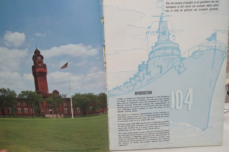 Vintage US Naval Training Center Great Lakes Yearbook 1965 United ...