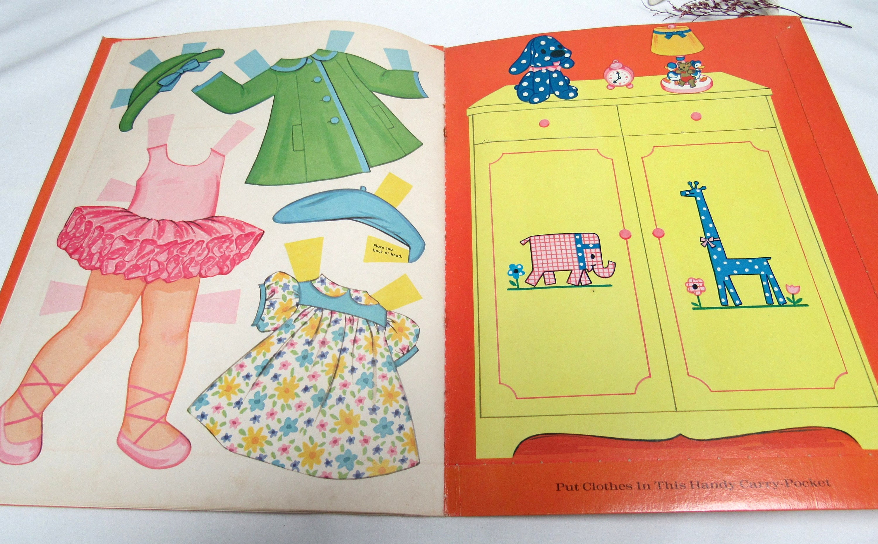 Vintage BABY TENDER LOVE Paper Doll Book Uncut 1971 Mattel Whitman ...