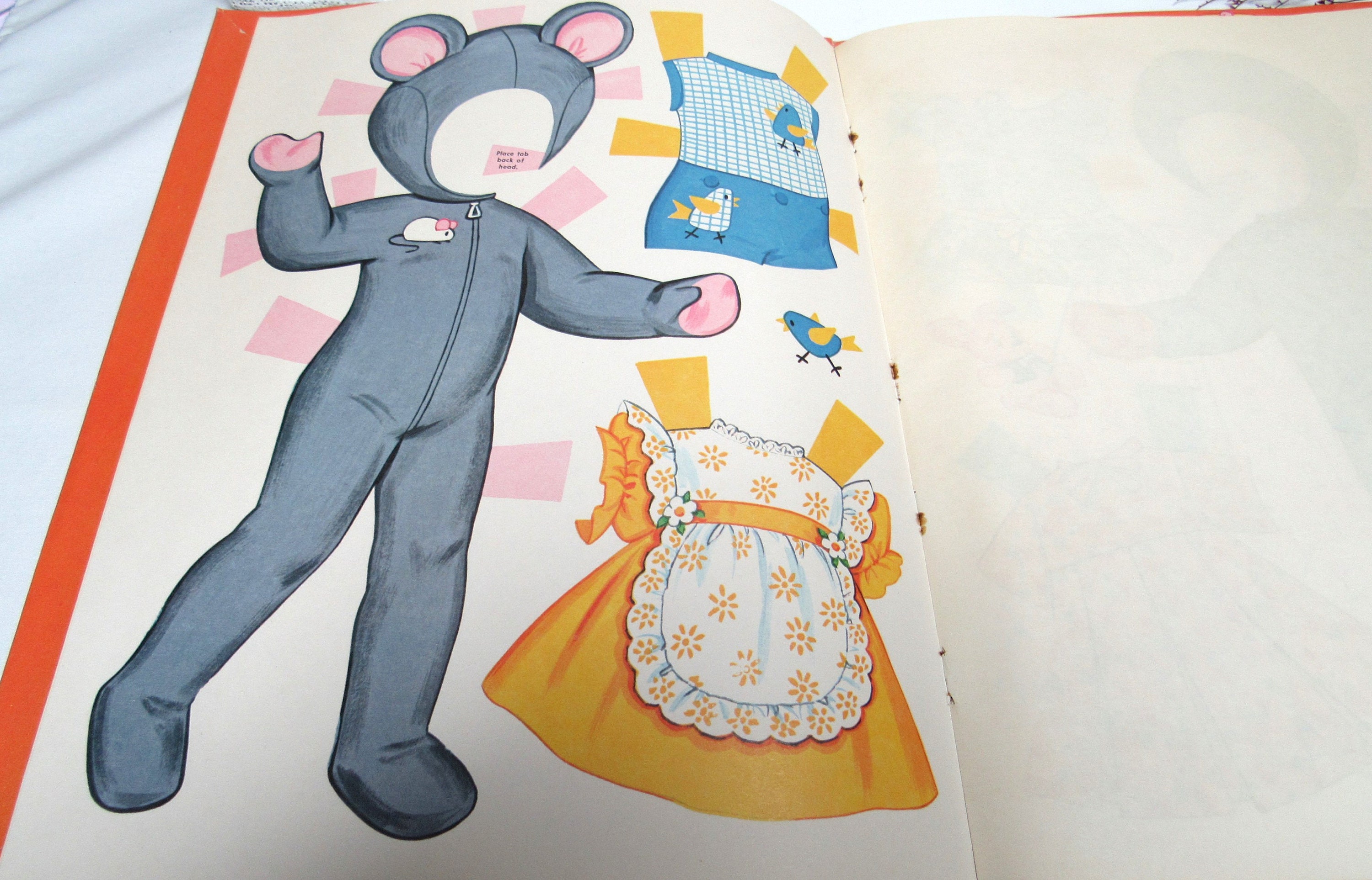 Vintage BABY TENDER LOVE Paper Doll Book Uncut 1971 Mattel Whitman ...