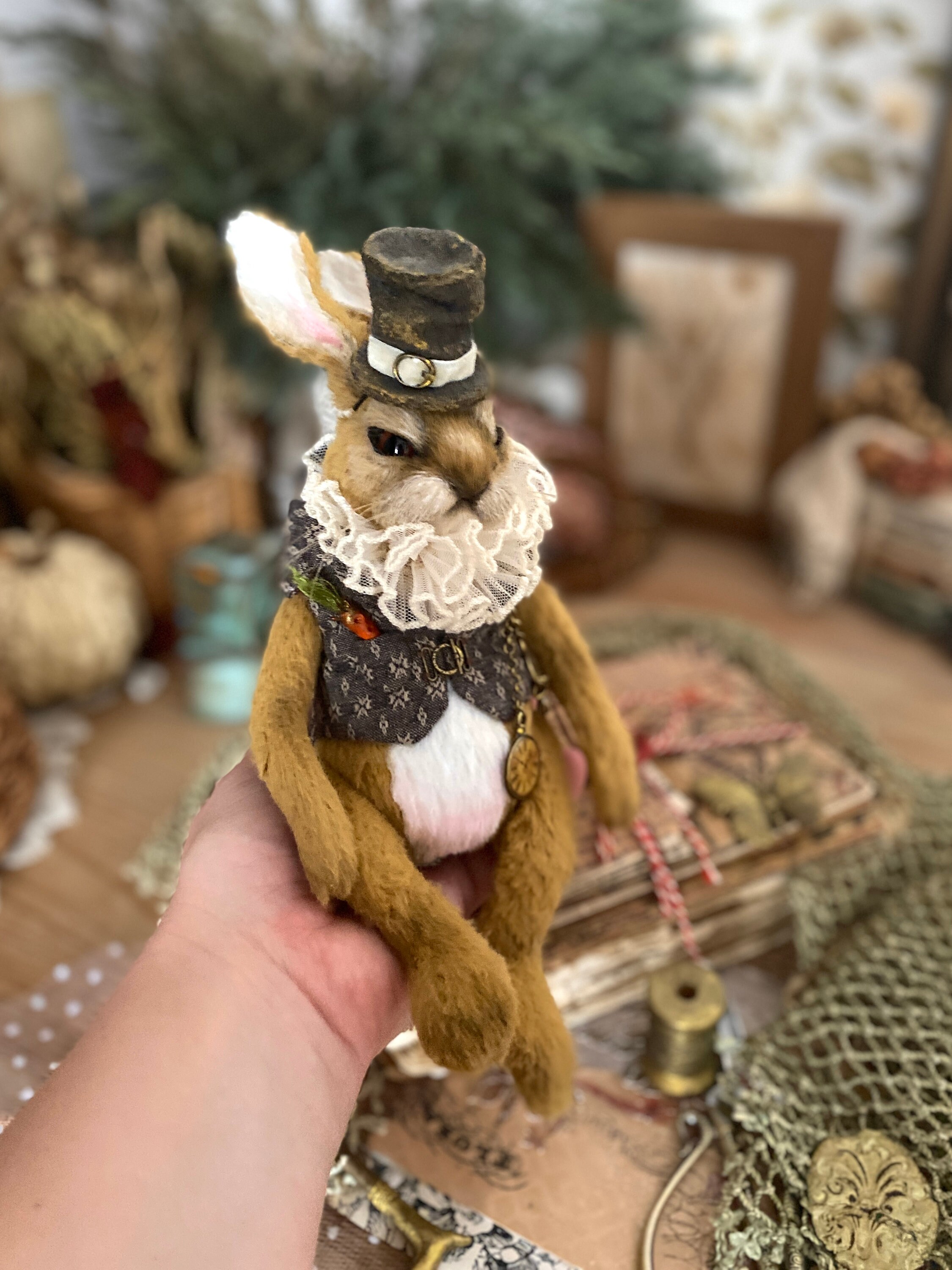 Author's Collection Toy Wise Rabbit is Made by Hand in the Style of ...