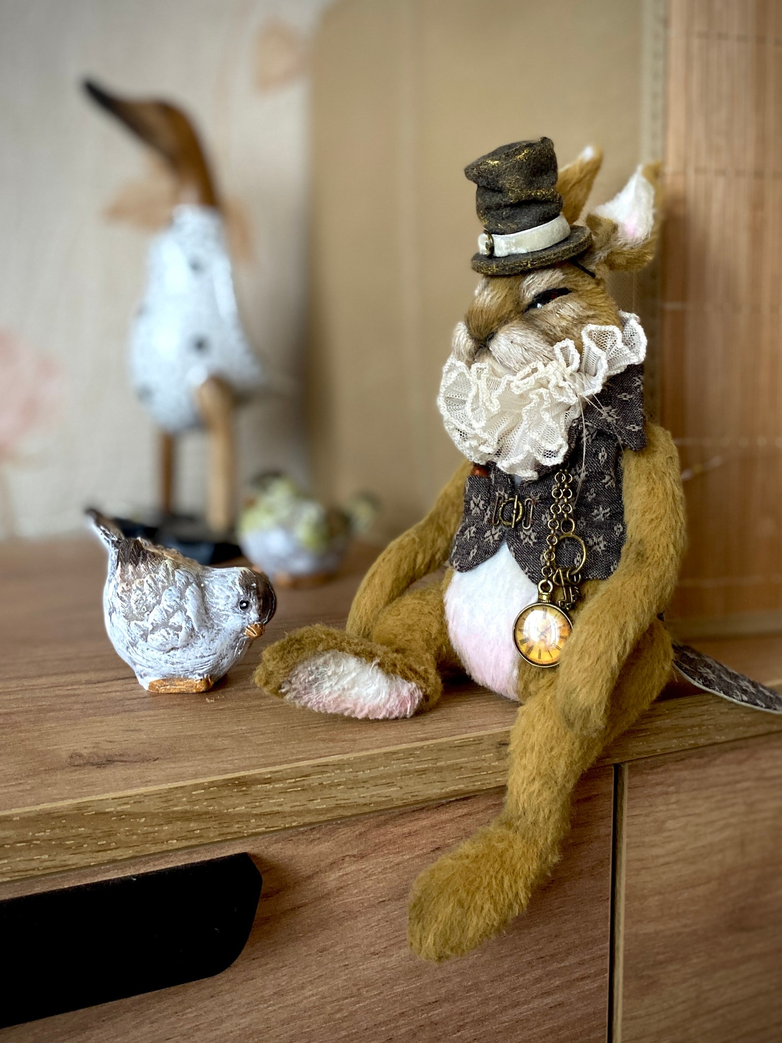 Author's Collection Toy Wise Rabbit is Made by Hand in the Style of ...
