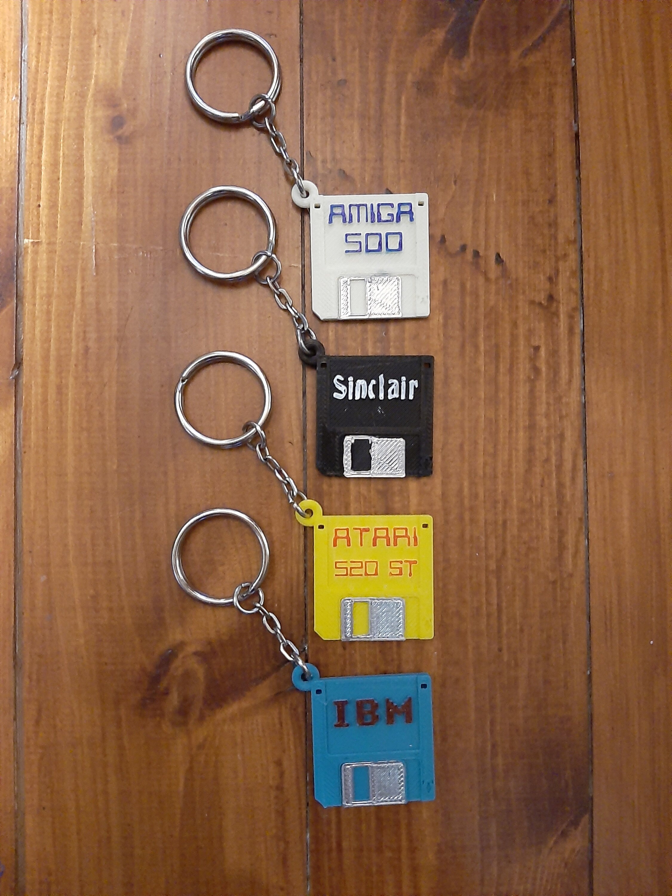 Keychain Diskette 3.5 80's Amiga IBM Atari - Etsy.de
