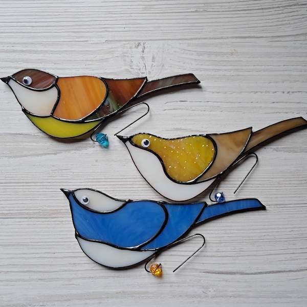 Stained Glass Bird - Etsy