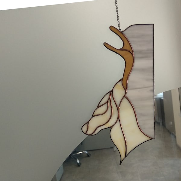 Stained Glass Window Hangings With Deer - Etsy
