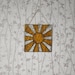 Sun. Square Panel. Unique Sun-shaped Art Glass Suncatcher With Sun ...