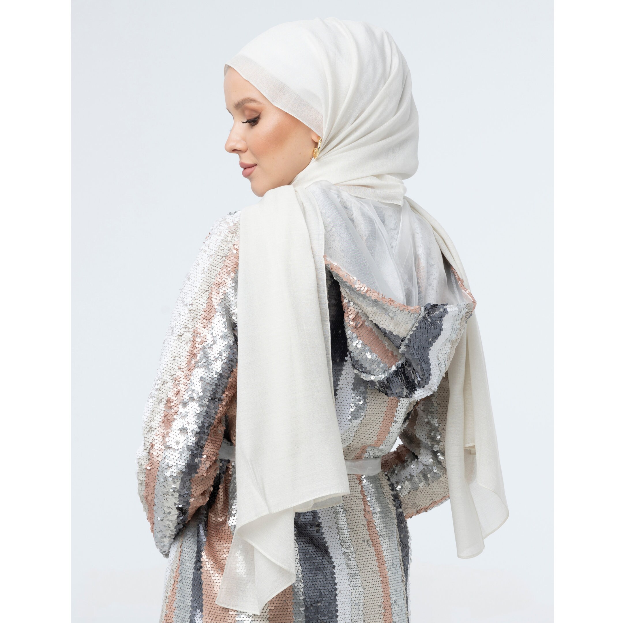 Wedding Hijabs Shiny Elegant Hijabs Luxury Special Day - Etsy