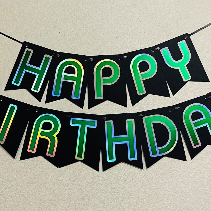 Galaxy Birthday Banner - Etsy