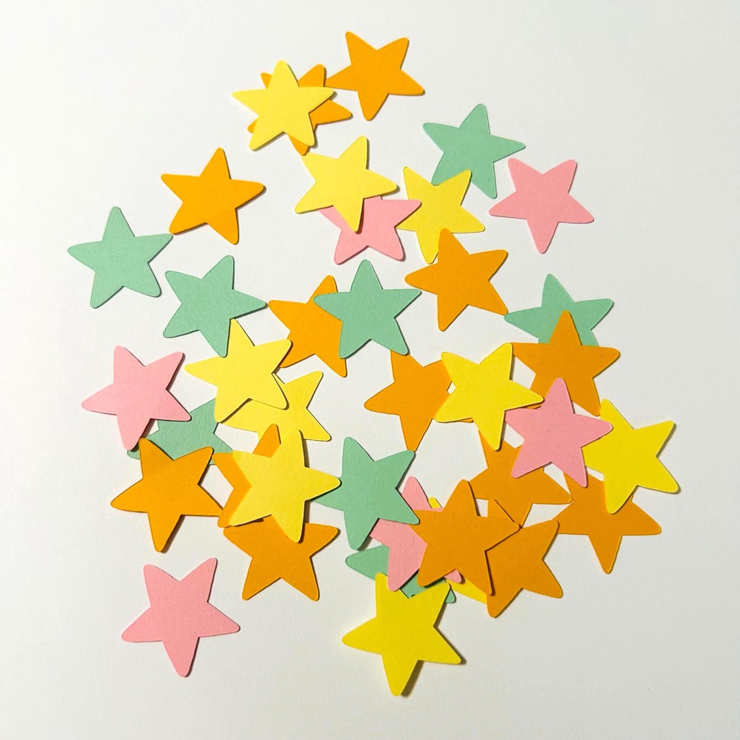 Star Confetti | Rainbow Confetti | Table Scatter - Etsy