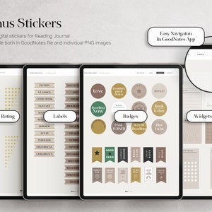 Digital Reading Journal, Reading Planner Goodnotes, Reading Tracker ...