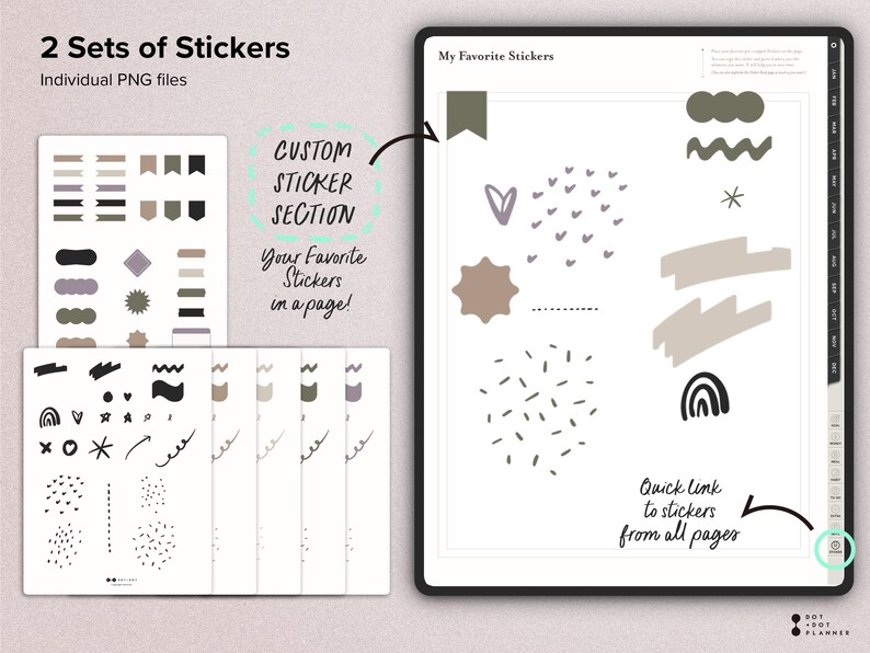 Undated Digital Planner – Minimalist Portrait Format, 500+ Pages ...