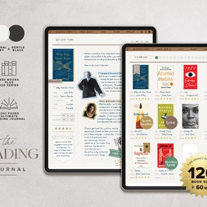 Digital Reading Journal, Reading Planner Goodnotes, Reading Tracker ...