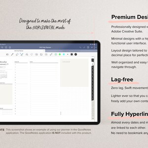 Minimalist Digital Planner, Free Widget, Goodnotes Planner, Daily, iPad ...