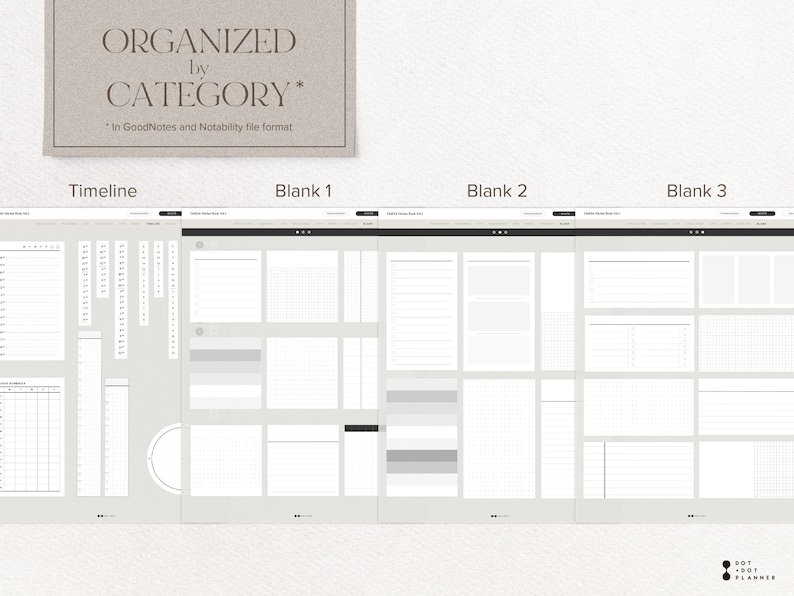 Digital Planner Widget Stickers – 351 Functional Pre-cropped Pngs, 3 ...