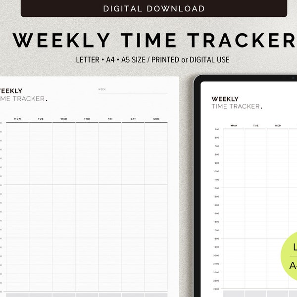 Goodnotes Time Tracker - Etsy
