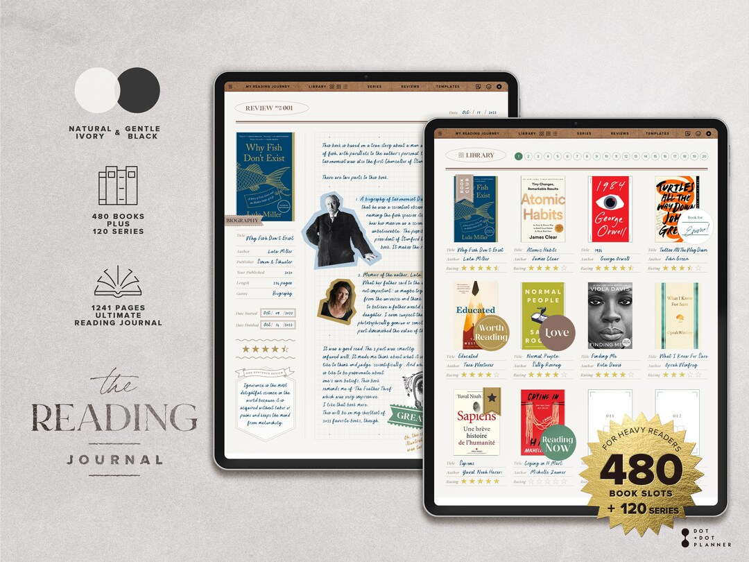 Digital Reading Journal, Digital Book Journal, Reading Journal ...