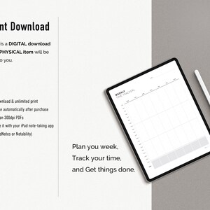 Weekly Time Tracker Printable Minimalist, Half Hour Time Tracking ...