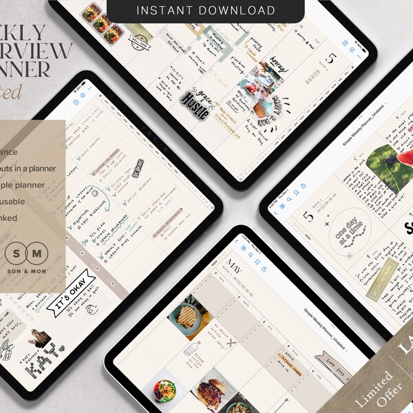 Weekly Planner - Etsy