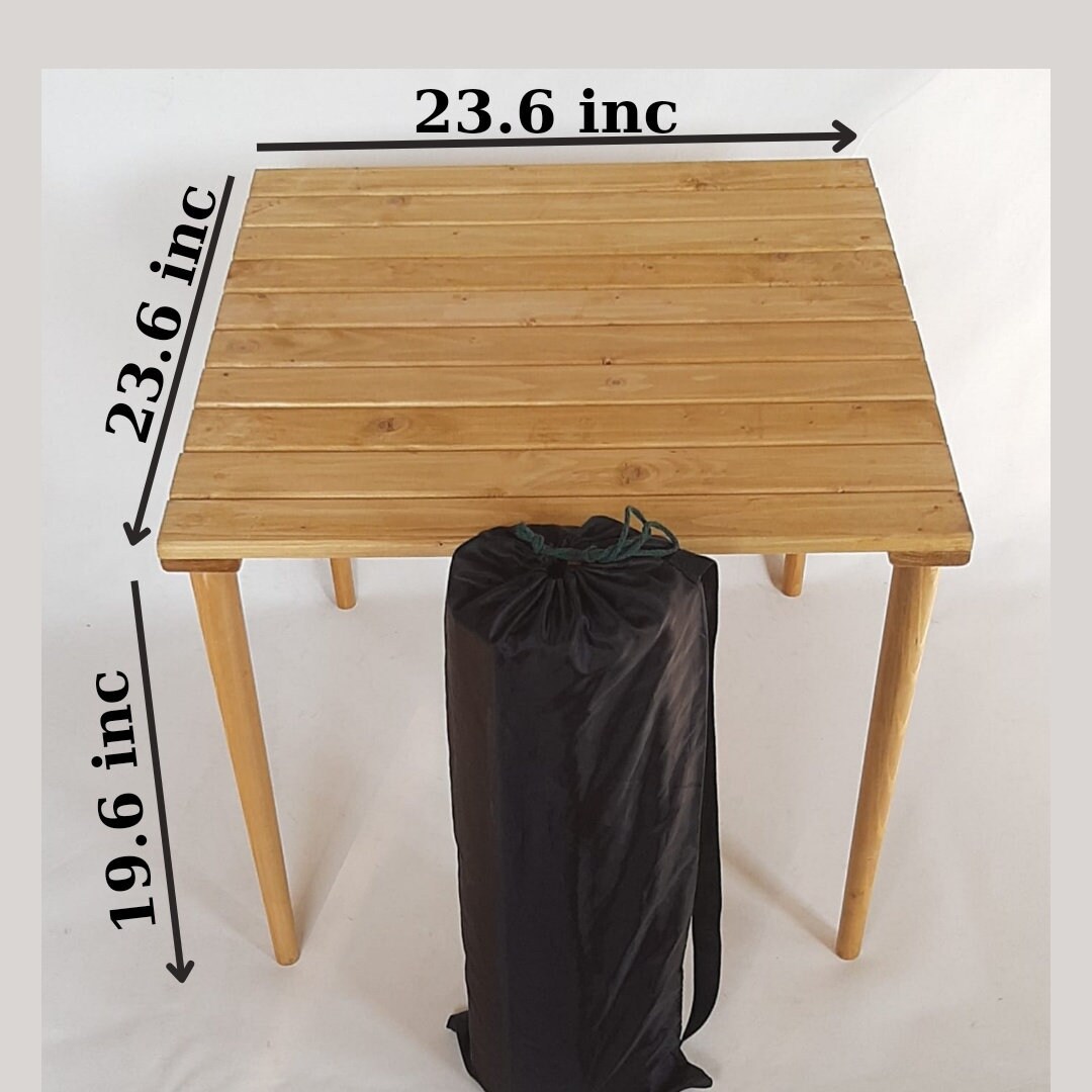 Camp Table, Natural Wood Table, Wooden Party Table, Picnic Table, Var ...