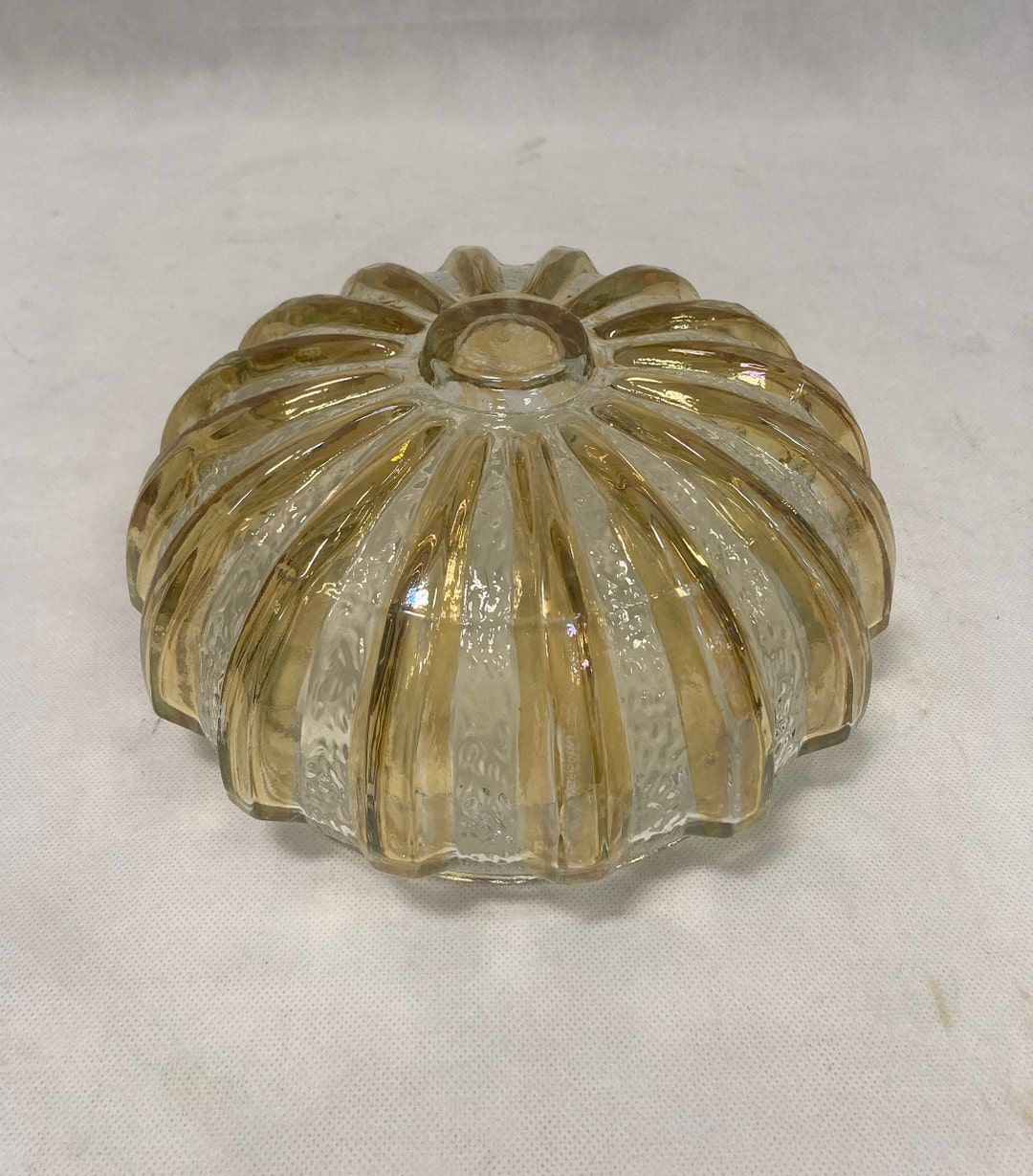 Vintage Yellow Glass Ceiling Lamp Retro / Made in Italy 1997/ Vintage ...