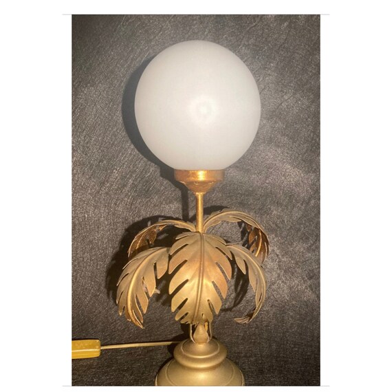 German Palm Tree Table Lamp by Hans Kögl / 1970s/hollywood - Etsy