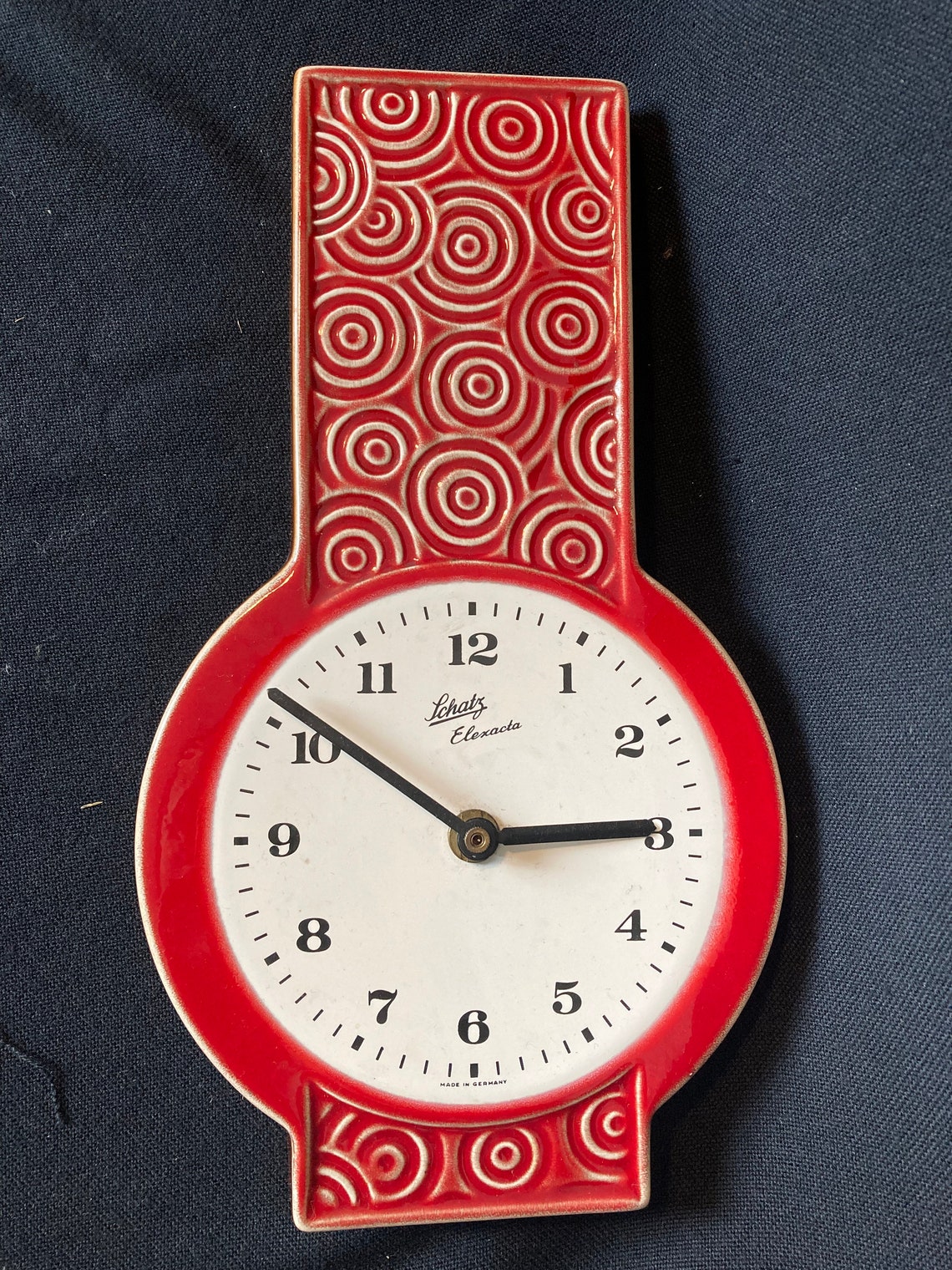 Vintage Schatz Elexacta Germany Wall Clock West Germany 1970s | Etsy