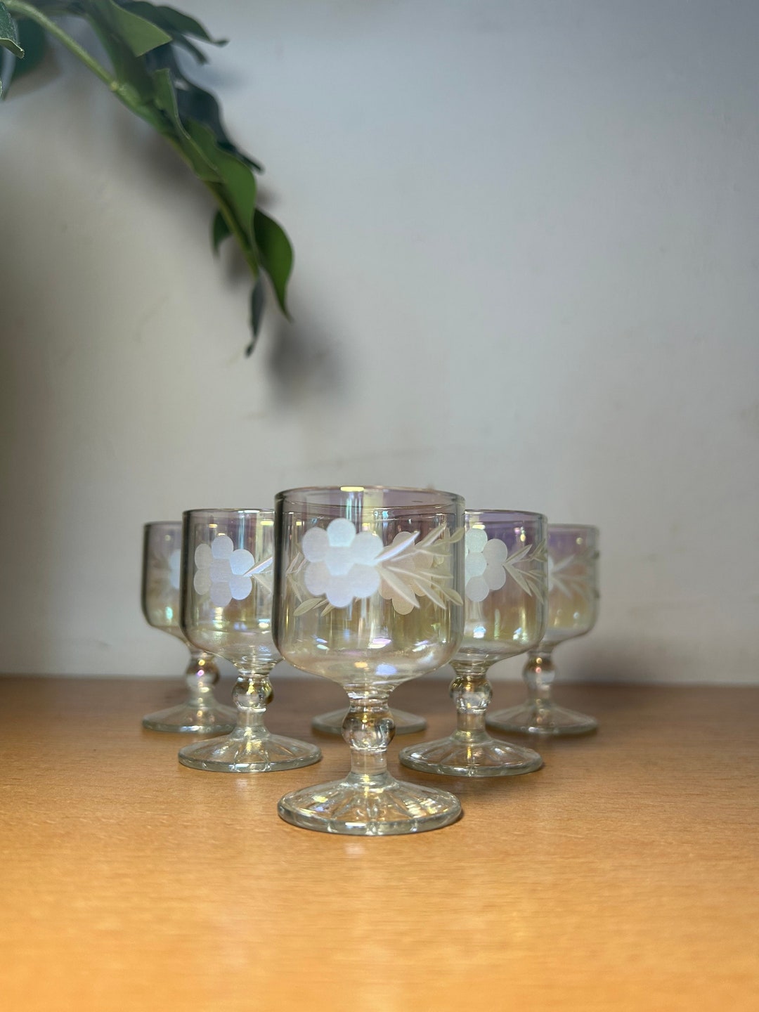Set of 6 SOVIET ERA Carnival Glass Shot Glasses - Etsy