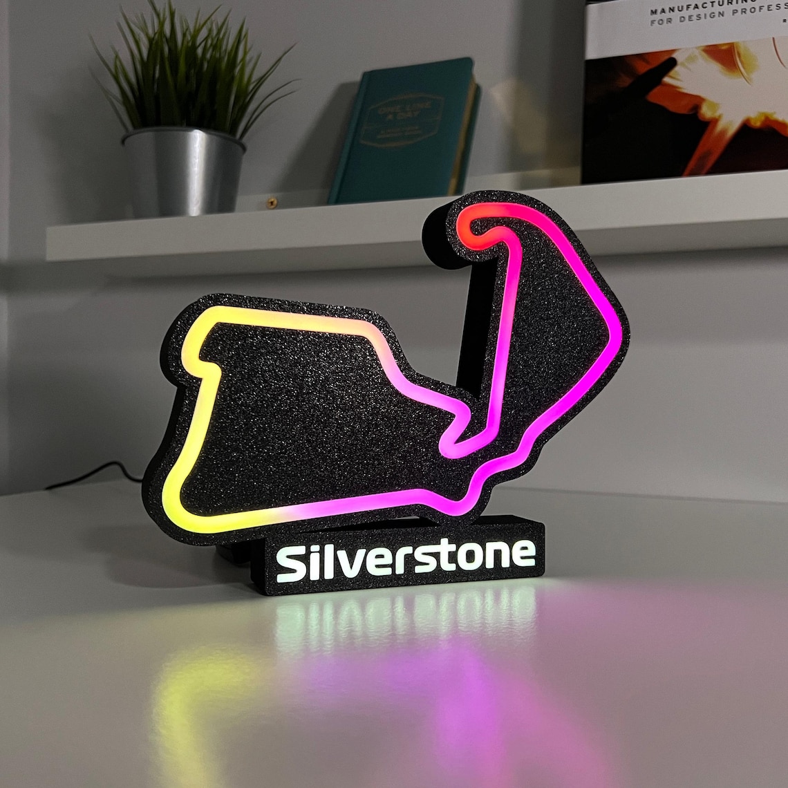 F1 Race Track With RGB Leds L Desk Light L Lightbox L 3D Printed L ...
