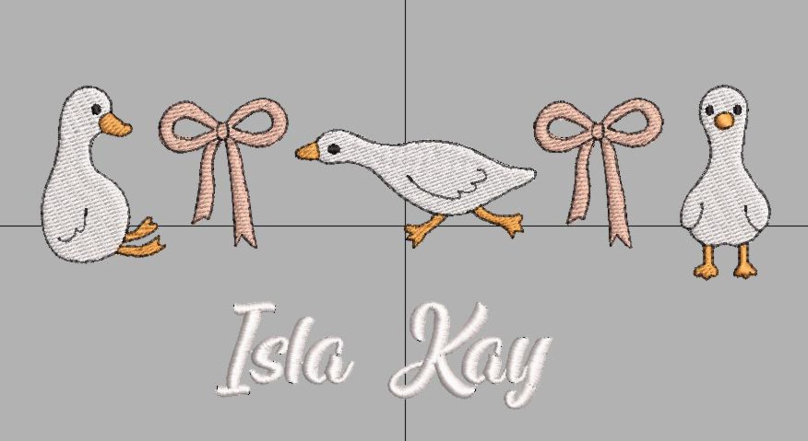 Personalized Duck Embroidery Design for Kids | Custom Name Embroidery ...