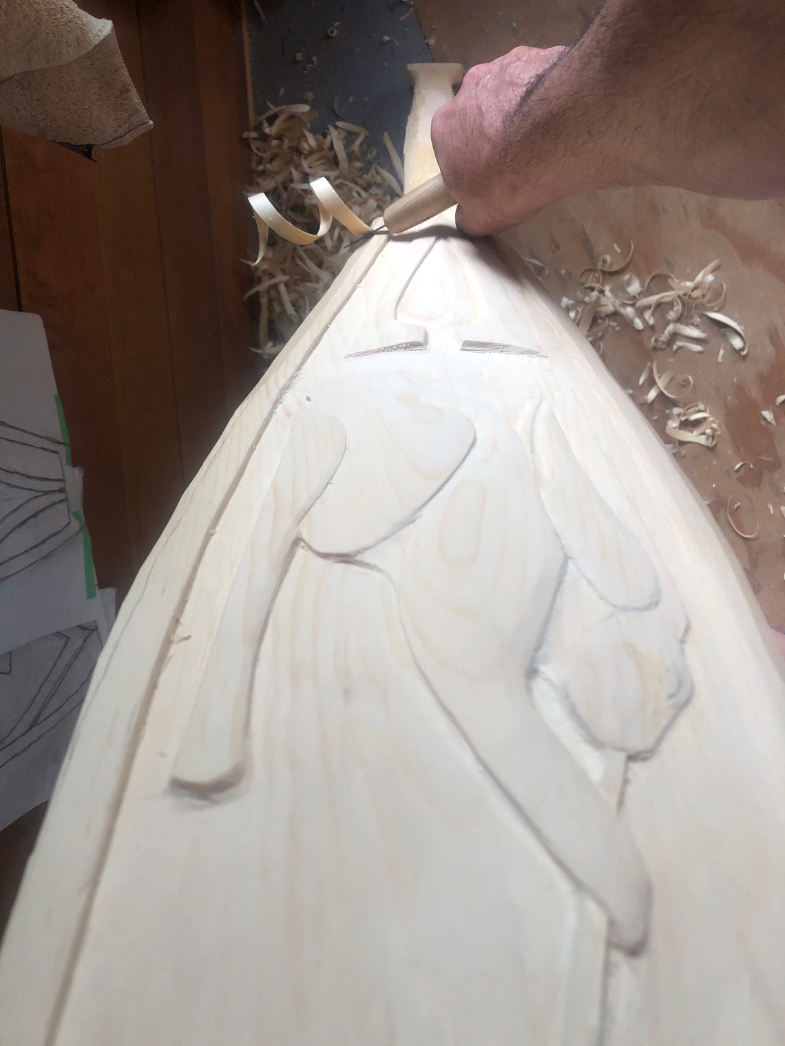 Rabbit Smoking a Pipe Paddle From the Movie the Edge - Etsy