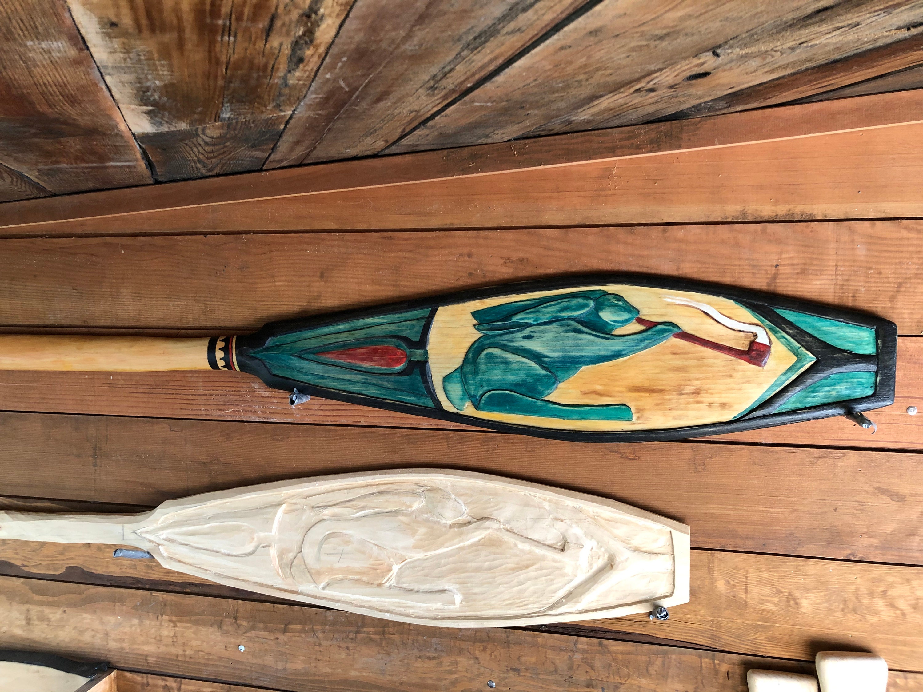 Panther/Rabbit smoking a pipe paddle | Etsy