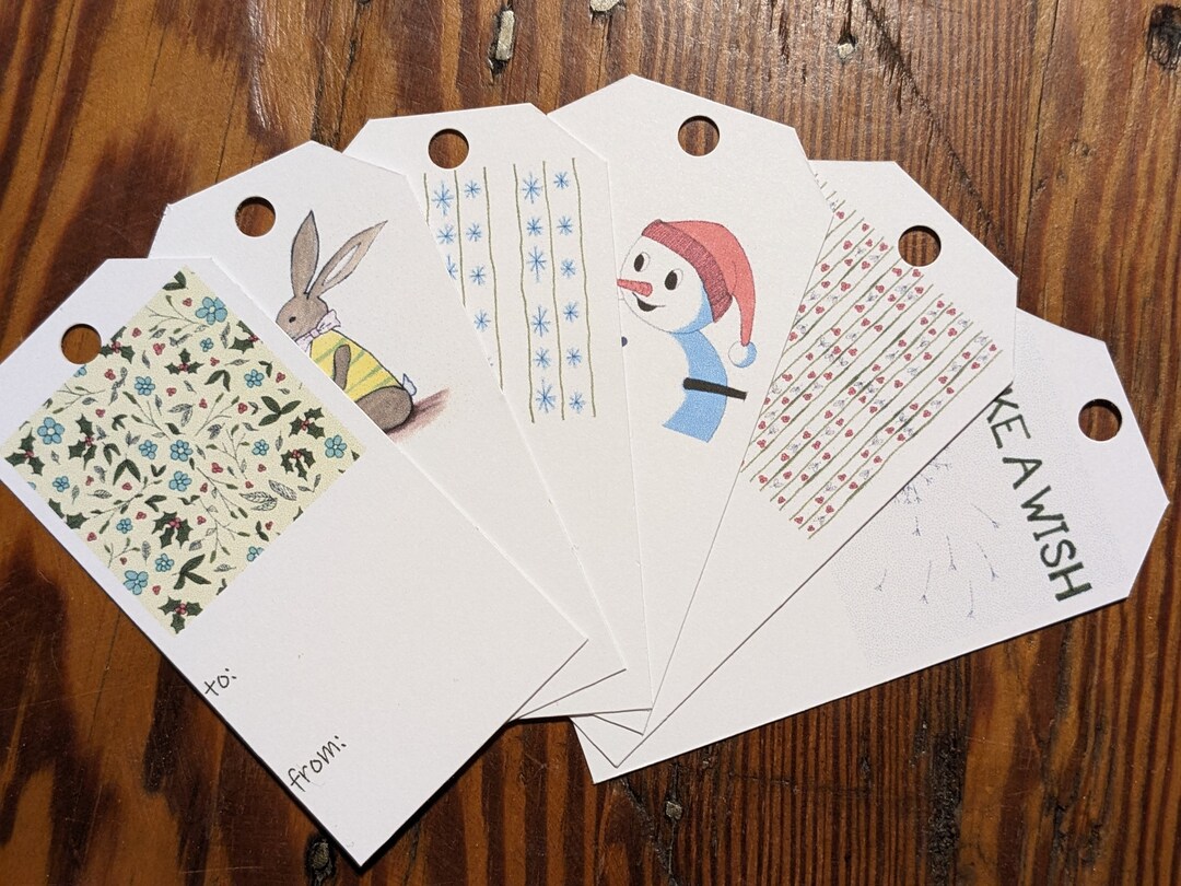 Artisan Christmas Gift Tags – Sandra Burns Art, Set of 12 - Etsy