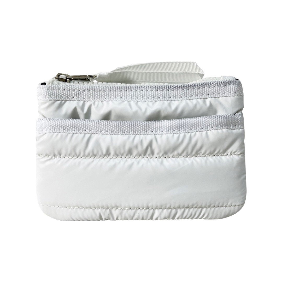Lexie Key Chain White Puffer Mini Wallet - Etsy