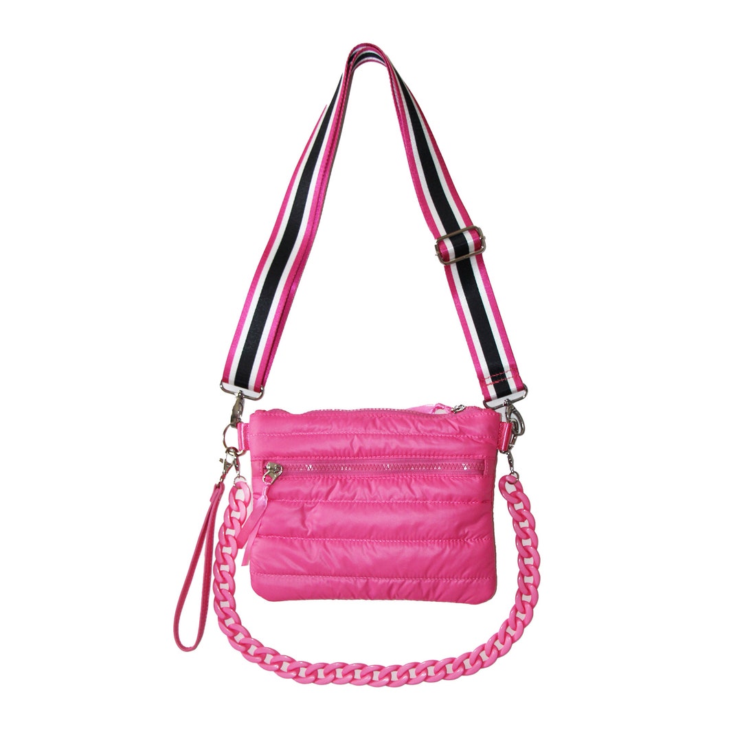 Allie Crossbody Puffer Bag Barbie Pink - Etsy