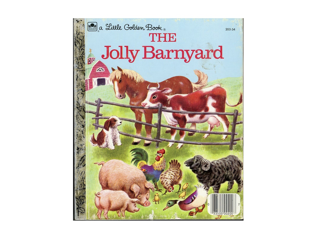 The Jolly Barnyard, Little Golden Book - Etsy