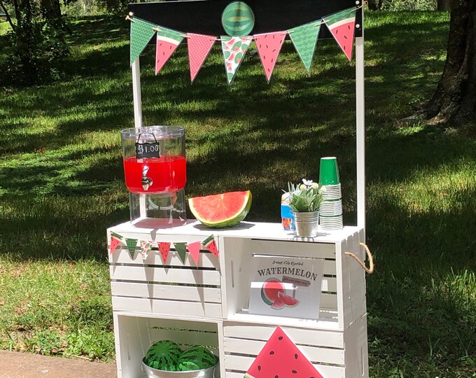 Watermelon Stand Complete With Accessories - Etsy