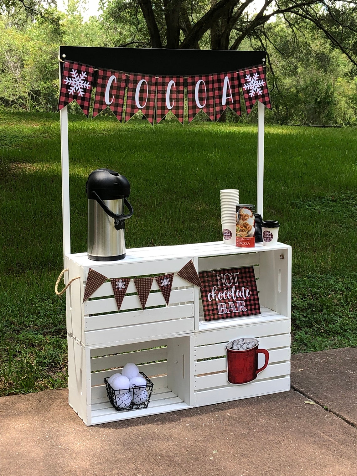 Hot Cocoa Stand Complete With Accessories and Decor - Etsy