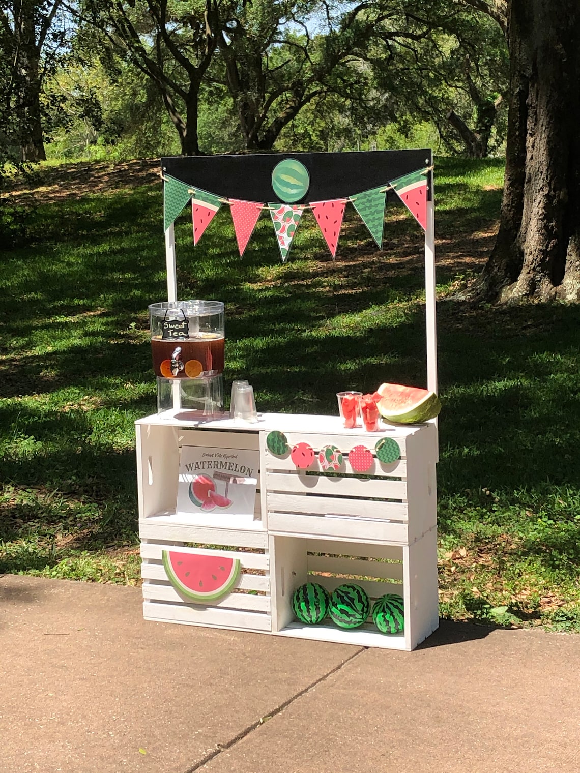 Watermelon Stand Complete With Accessories | Etsy