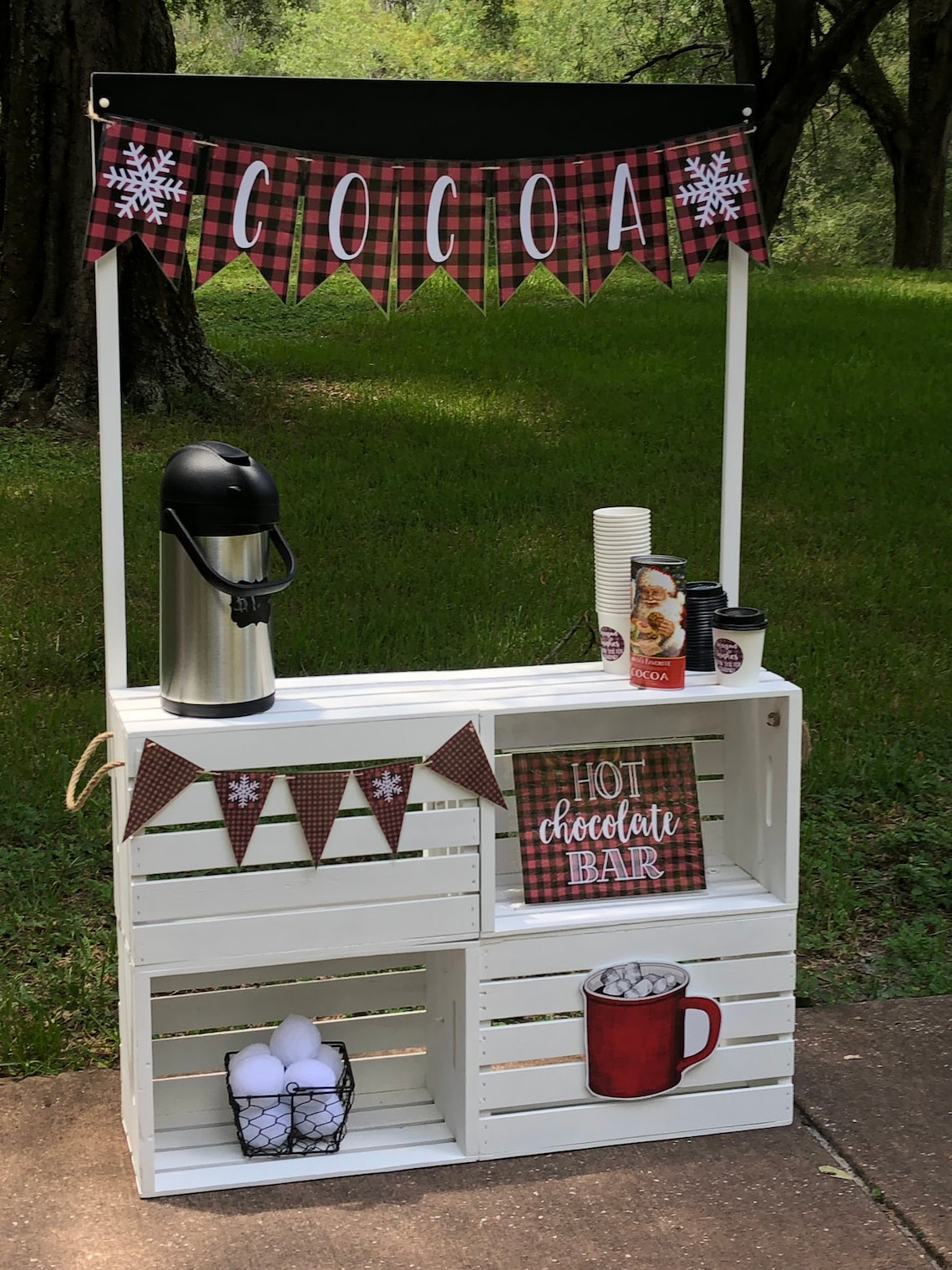 Hot Cocoa Stand Complete With Accessories and Decor - Etsy Denmark