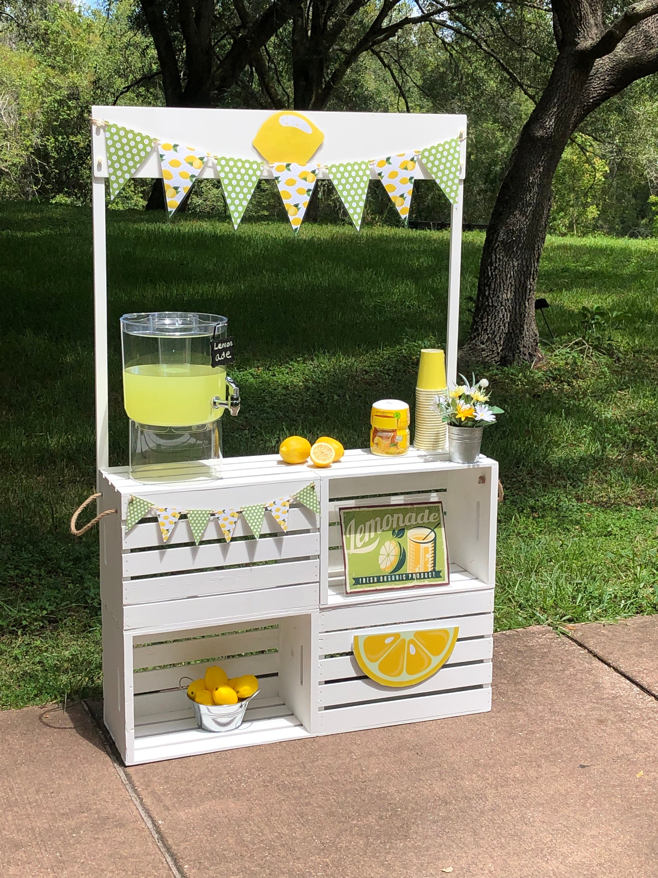 Lemonade Stand Complete With All Accessories and Decor - Etsy