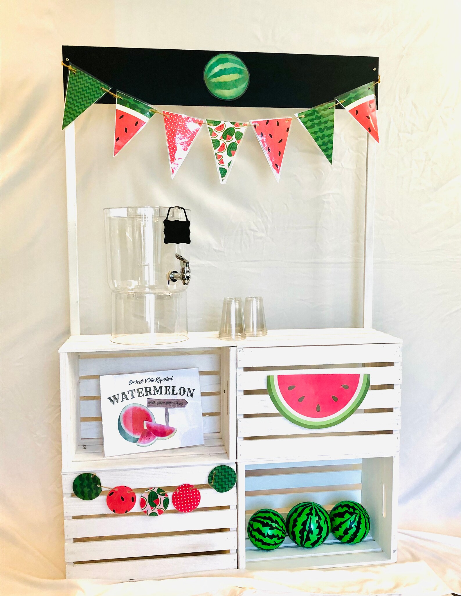Watermelon Stand Complete With Accessories | Etsy