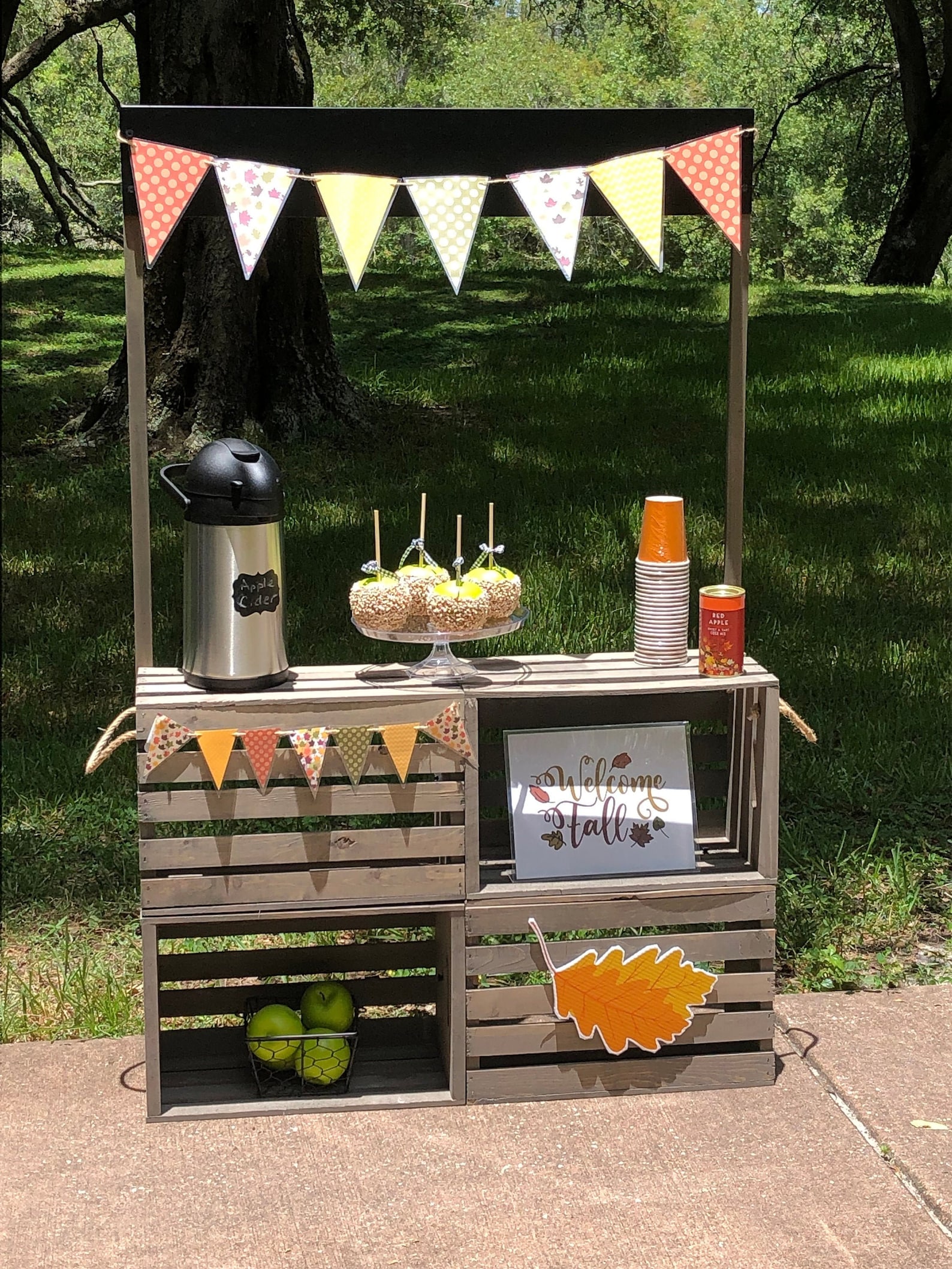 Apple Cider Stand Complete With Accessories and Decor - Etsy