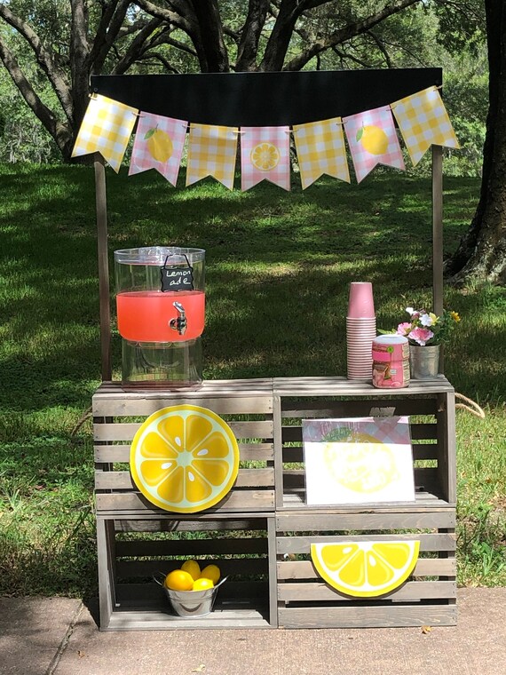 Lemonade Stand Complete With All Accessories And Decor Etsy