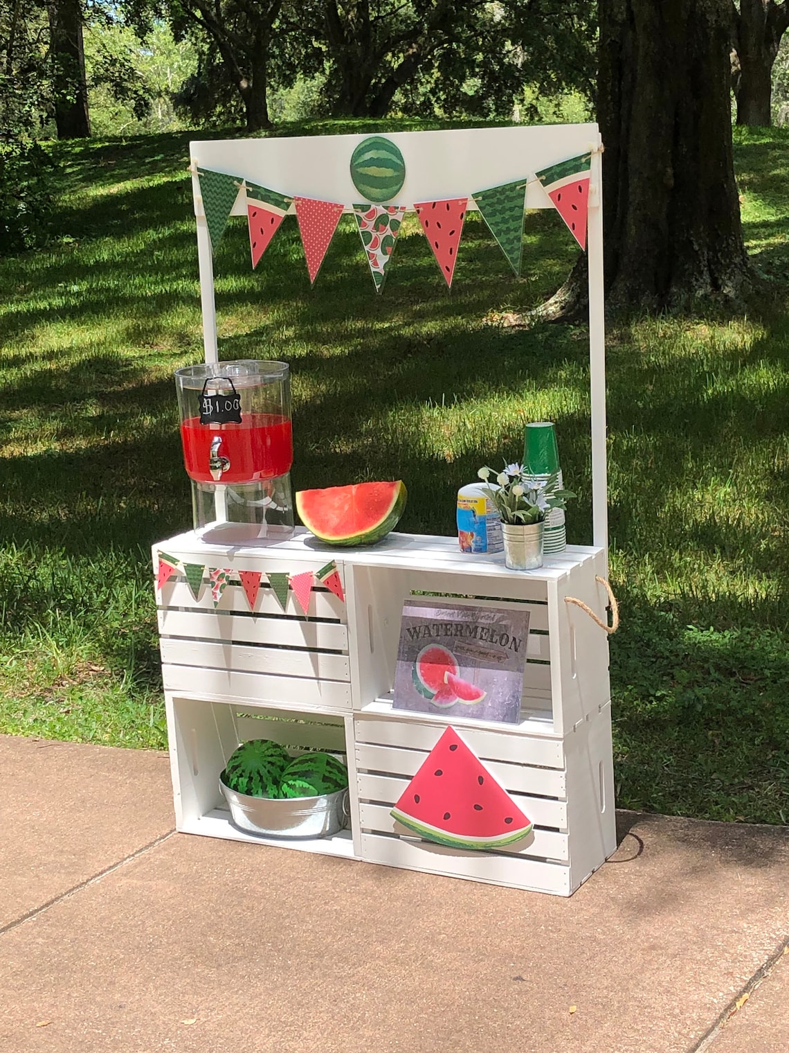 Watermelon Stand Complete With Accessories - Etsy