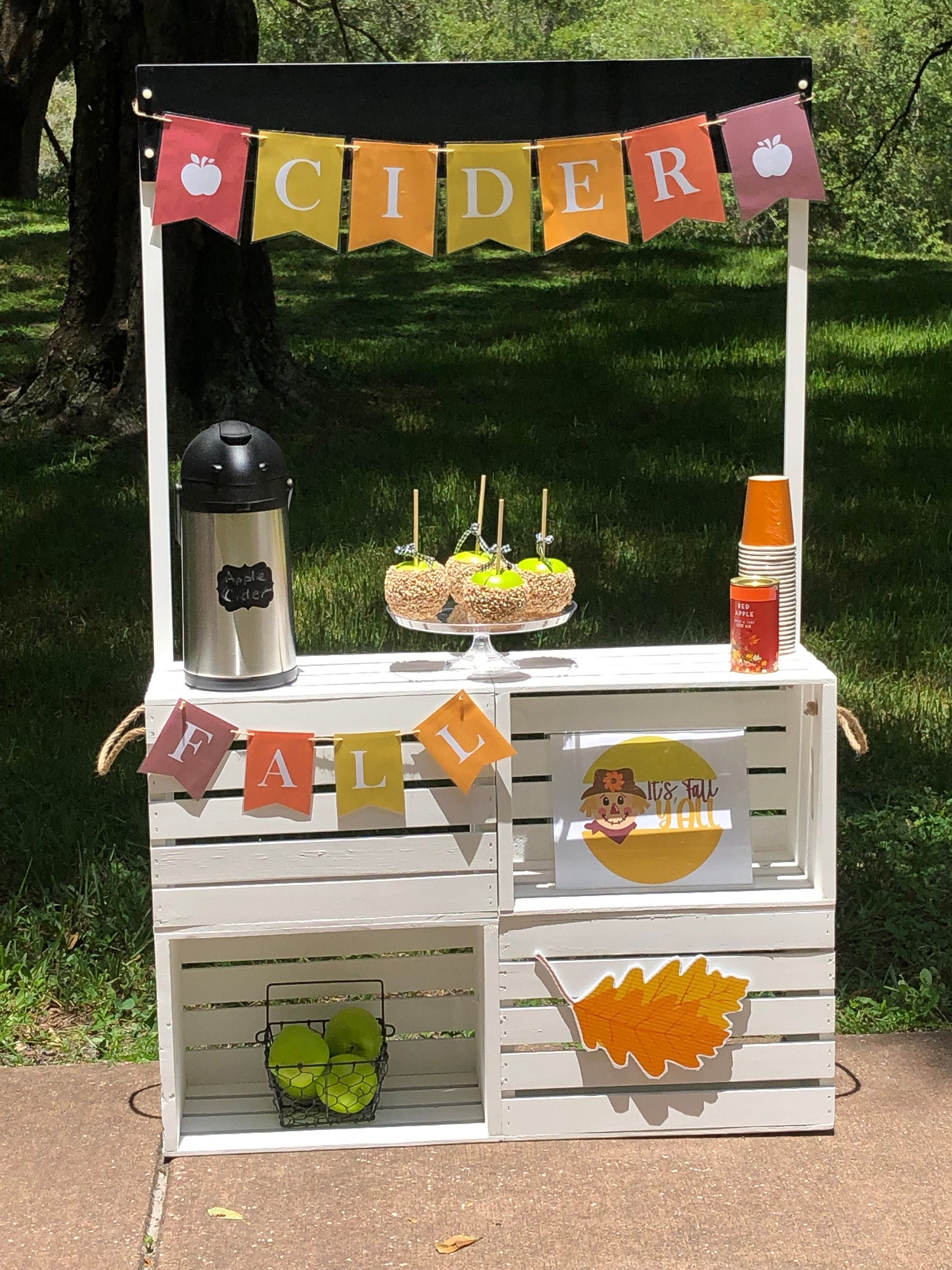 Apple Cider Stand Complete With Accessories and Decor - Etsy