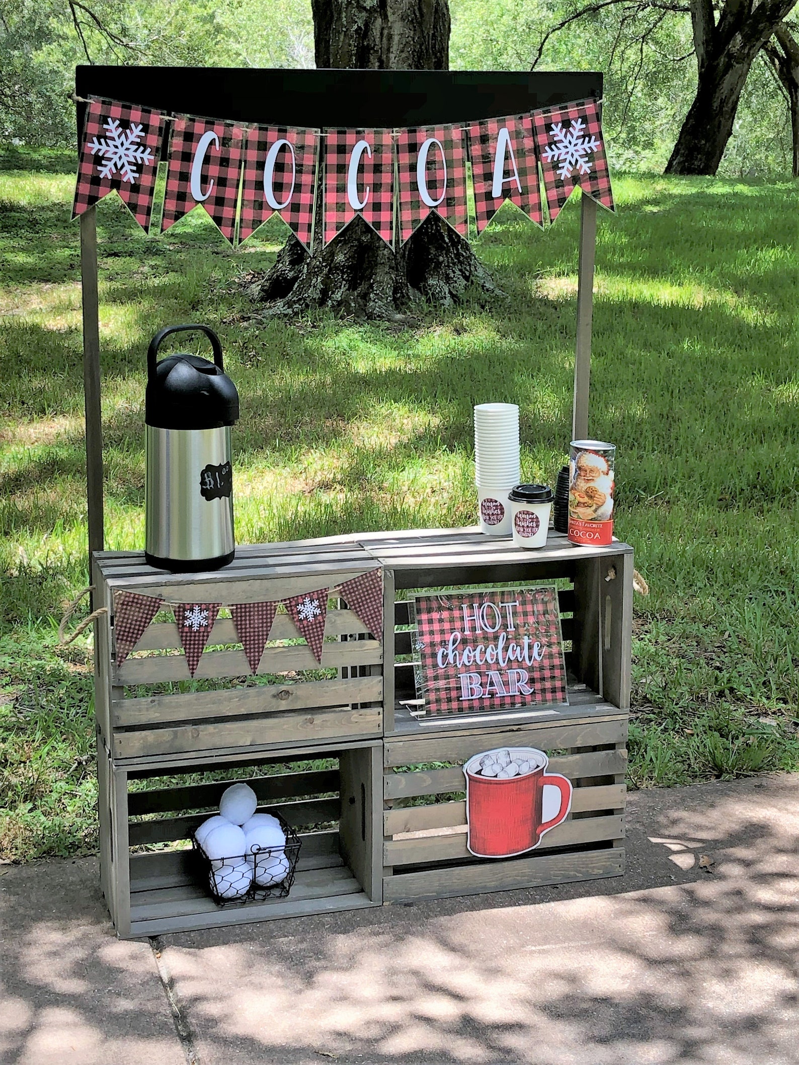 Hot Cocoa Stand Complete With Accessories and Decor - Etsy