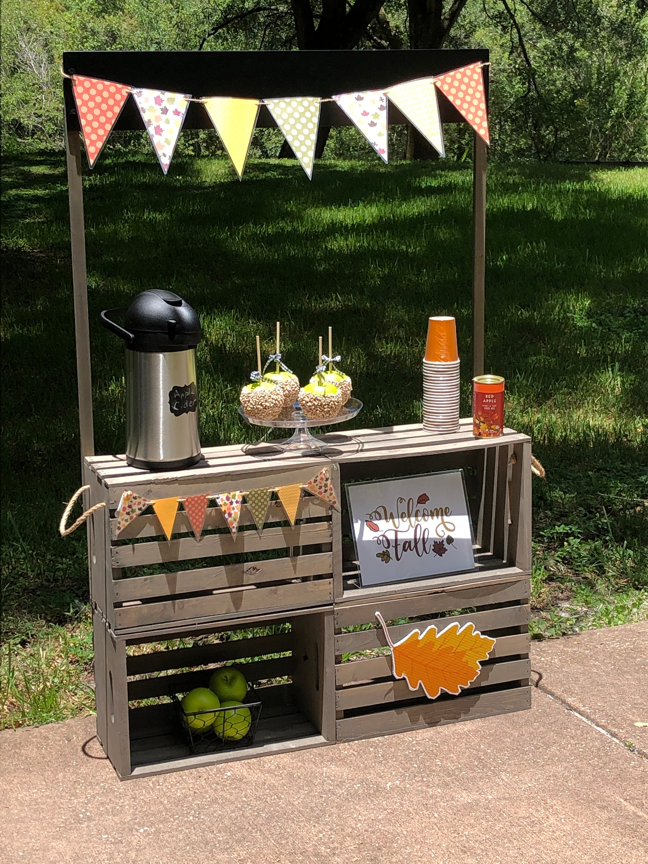 Apple Cider Stand Complete With Accessories and Decor - Etsy