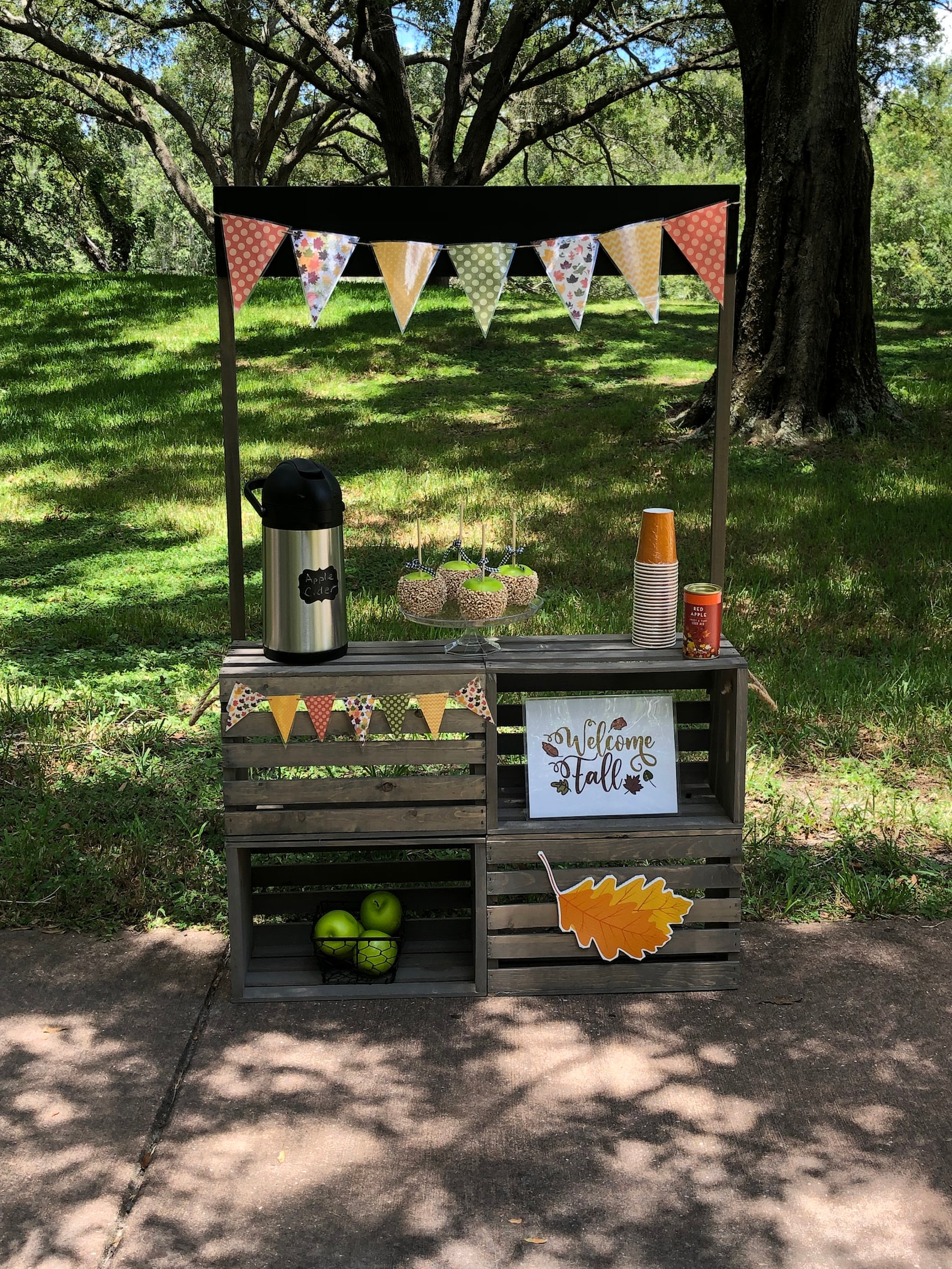 Apple Cider Stand Complete With Accessories And Decor Etsy